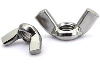 China Grade 4.8 8.8 Oxide Edged Square Wing Round Butterfly Wing Nut DIN314 DIN315 for sale