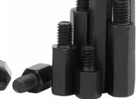 China M2 M2.5 M3  Galvanized Carbon Steel Black Oxide Male And Female Hex Hexagon Head Standoff for sale