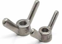 China M4 M6  Duplex Stainless Steel 2205 2507 904L  Round Butterfly Wing Nut for sale
