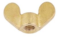 China M6 M8 Copper Alloy Steel Yellow Zinc Plating Edged Wing Square Wing Round Butterfly Wing Nut DIN315 for sale