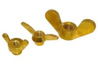 China M6 M8 Copper Alloy Steel Yellow Zinc Plating Edged Wing Square Wing Round Butterfly Wing Nut DIN315 for sale
