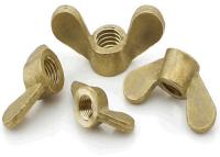 China Class 4.8 8.8 10.9 12.9 Yellow Coating Brass Zinc Flake Coated DIN315 Rounded Wings Wing Nuts for sale