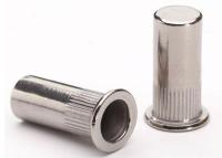 China M8 M10 M12 Passivate Plain SS304  316  316L  Knurled Flat Head Rivet Nut for sale