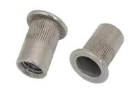 China M6 M8 Steel Iron Knurled Body Open End Reduced Flat Small Head Rivet Nut for sale