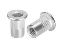 China M14 M16 Passivate Plain SS304  Knurled Flat Head Rivet Nut for sale
