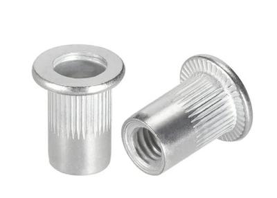 China M14 M16 Passivate Plain SS304  Knurled Flat Head Rivet Nut for sale