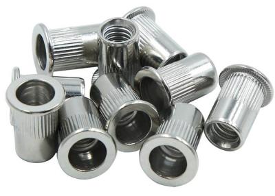 China M6 M8 M10 Stainless Steel 70 80 ANSI AISI 304  Small Flat Head Serrated Rivet Nuts for sale