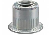 China M6 M8 M10 Stainless Steel 70 80 ANSI AISI 304  Small Flat Head Serrated Rivet Nuts for sale