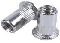 China M14 M16 Passivate Plain SS304  Knurled Flat Head Rivet Nut for sale