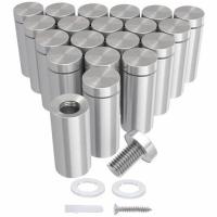 China Grade Class 4.8 8.8 Galvanized Steel Wall Mounted Sign Glass Standoff Chrome Plating for sale