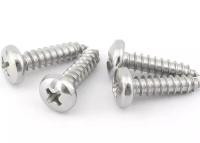 China Top Quality Stainless Steel SS304 SS316 Phillips Pan Head Tapping Screw DIN7981 for sale