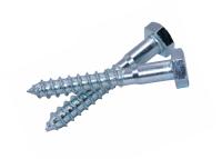 China Carbon Steel  Hexagonal Head Tapping ScrewC1010 Blue Zinc Plated Class 4.8 Grade 10.9 for sale