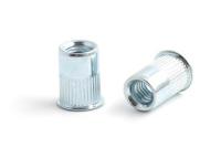 China M4 M10  Steel Knurled Body Open End Reduced Flat Small Head Rivet Nut  ASTM B7 B7M for sale