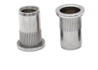 China M4 M10  Steel Knurled Body Open End Reduced Flat Small Head Rivet Nut  ASTM B7 B7M for sale