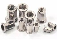 China M6 M8 Stainless Steel  Hex Hexagon Flat Head Blind Rivet Nut Polishing Plain for sale