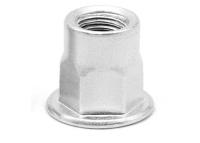 China M4 M6 M8 M10 18-8 Stainless Steel Plain Semi Hex Flat Head Rivet Nuts Polishing for sale