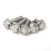 China M6 M8 M20 Carbon Steel Yellow Blue Sliver Zinc Plated Hex Flange Bolt Grade 4.8 DIN6921 for sale