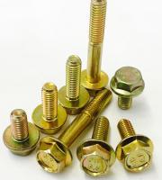 China M8 M10 M12 Gr2 Gr5 Titanium Alloy Steel Hex Flange Bolt Anodized Custom Color DIN6921 for sale