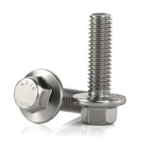 China M10 M12 Galvanized Hex Hexagon Head Flange Metal Bolt Carbon Steel B7 B7M DIN6921 for sale