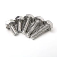 China M4 M8 M12 Stainless Steel Hexagon Head Flange Metal Bolt SUS304 SUS316 A2-70 A4 DIN6921 for sale