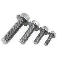 China M10 M12 Galvanized Hex Hexagon Head Flange Metal Bolt Carbon Steel B7 B7M DIN6921 for sale
