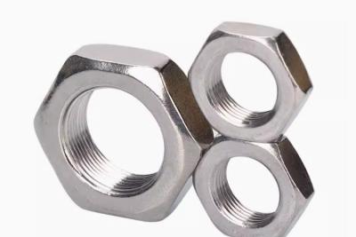 China M12 M16 Stainless Steel Hex Head Thin Metal Nut SS304 SS316 A2-70 A4-80 DIN934 for sale