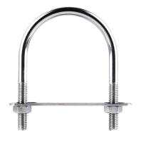 China M16 M20 Carbon Steel Cold Pressing Square U Bolt Pipe Clamp For Tractors Grade 4.8 6.8 for sale