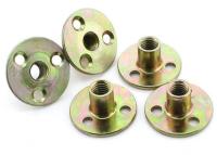 China Aluminium 6063 Zinc Connecting Flange Fastener Three Hole Metal Nut For Connector for sale
