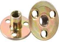 China Metal Grade 4.8 Three Hole Flange Nut Iron Plate Nut Furniture Plywood Locking Galvanized for sale