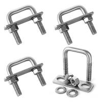 China M24 Carbon Steel U Type Shape Bolt  Oxide Cadmium Nickel Chrome Plated  And Nut DIN3570 for sale