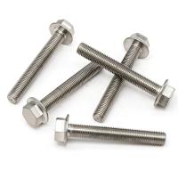 China M8 M6 Metal Hex Flange Bolt Gold Anodized Plated Aluminum 6061 customized colors for sale