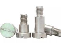 China Precision Stainless Steel Metal Shoulder Bolts With Slot For Engineering In 1/2 7/16 And 1 Sizes for sale