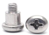 China Gavalnised White Carbon Steel Shoulder Metal Bolts Phillips slotted Metal bolts in 1/6 8/12 1 for sale