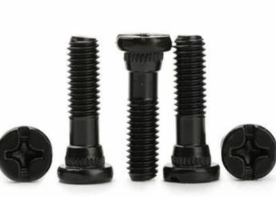 China Black Carbon Steel Shoulder Metal Bolts Phillips Slotted Curly Shoulder Bolts In 1/6 8/12 1 for sale