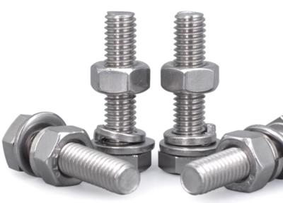 China 3/8 1/2 ASTM A193 A194 Hex Heavy Duty Metal Bolt with Hex Nut B7 B8 8M ASME B16.5 for sale