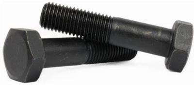 China M6 M10 Black Oxide Metal Hexagon Bolt Carbon Steel Grade 4.8 8.8 10.9 12.9 DIN933 DIN931 for sale