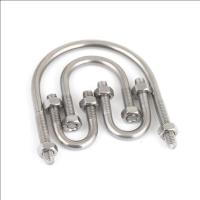 China M8 M10 Alloy steel 65Mn 60Mn 40Cr Q236 Type U Bolts U Shaped Metal Bolt And Nut DIN3570 for sale