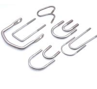 China Automotive M16 Carbon Steel Cold Pressing Galvanized Metal Square U Bolt Pipe Clamp for Tractors for sale
