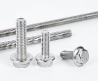 China M6 M18 Stainless Steel Plain Metal Hexagon Flange Bolt SS304 SS316 A2 A4 DIN6921 for sale