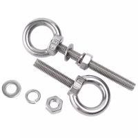 China M24 M30 Custom Plain Stainless Steel SUS 304 316 316L Eye Bolt DIN580 For Industrial Applications for sale