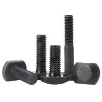 China Fastening Construction M20 M24 Carbon Steel Profile T Slot Bolt Grade 4.8 8.8 Metal Black Oxide Bolts for sale