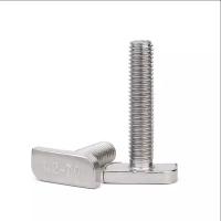 China M8 M6 T Head Track Metal 304 410 Stainless Steel Bolt Plain for Aluminum Profile for sale