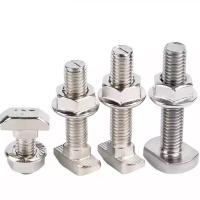 China M12 M16 Hammer Head T Bolt Aluminum anodized 6061 7075 With Nut Washer Aluminium for sale