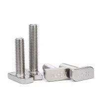 China M12 M16 Hammer Head T Bolt Aluminum anodized 6061 7075 With Nut Washer Aluminium for sale