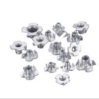 China M5 M6 M8 Steel Zinc Plating 4 Claw Prong Furniture Tee Metal Nut ASTM B7 B7M A325 DIN1624 for sale