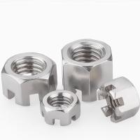 China M12 M18 Stainless Steel SUS304 SUS316 Hex Thin Slotted Nut Castle Nut A2 A4 DIN937 for sale