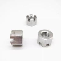 China M8 M10 Stainless Steel Plain Polishing Hexagon Slotted Nut SS201 SS304 SS316 DIN935 for sale