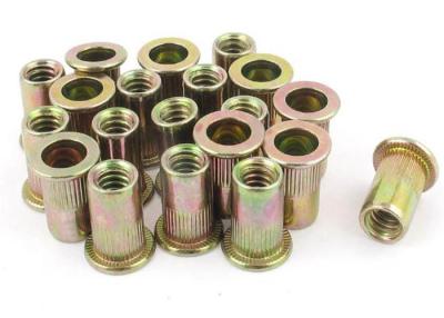 China M10 M12 teel Grade 10.9 12.9 Knurled Body Open End Reduced Flat Small Head Rivet Nut for sale