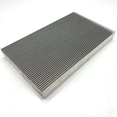 China Support Customization Anodizing CNC Aluminum Comb Radiator LED Close Tooth Heat Sink Extrusion Parts for sale