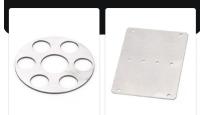 China Laser Cutting CNC Machining Turning  304 Stainless Steel A2 A7 Hollow Punching Hardware Round Cutting Square Laser Cutting Part for sale